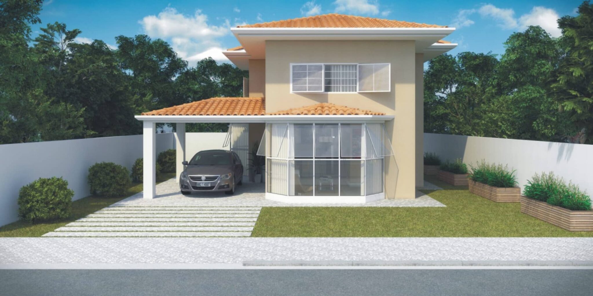 12 fachadas de casas sobrados para você se inspirar! - Construindo Casas